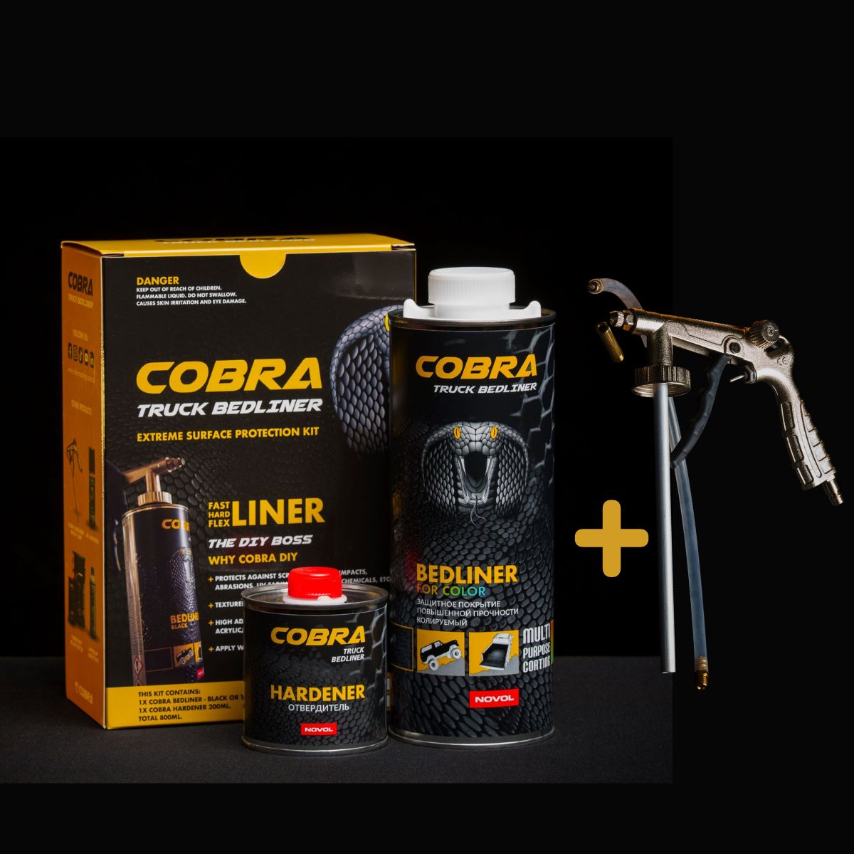 COBRA DIY TINTABLE All-in-One KIT - 800ml (Includes Spray gun) – Cobra ...