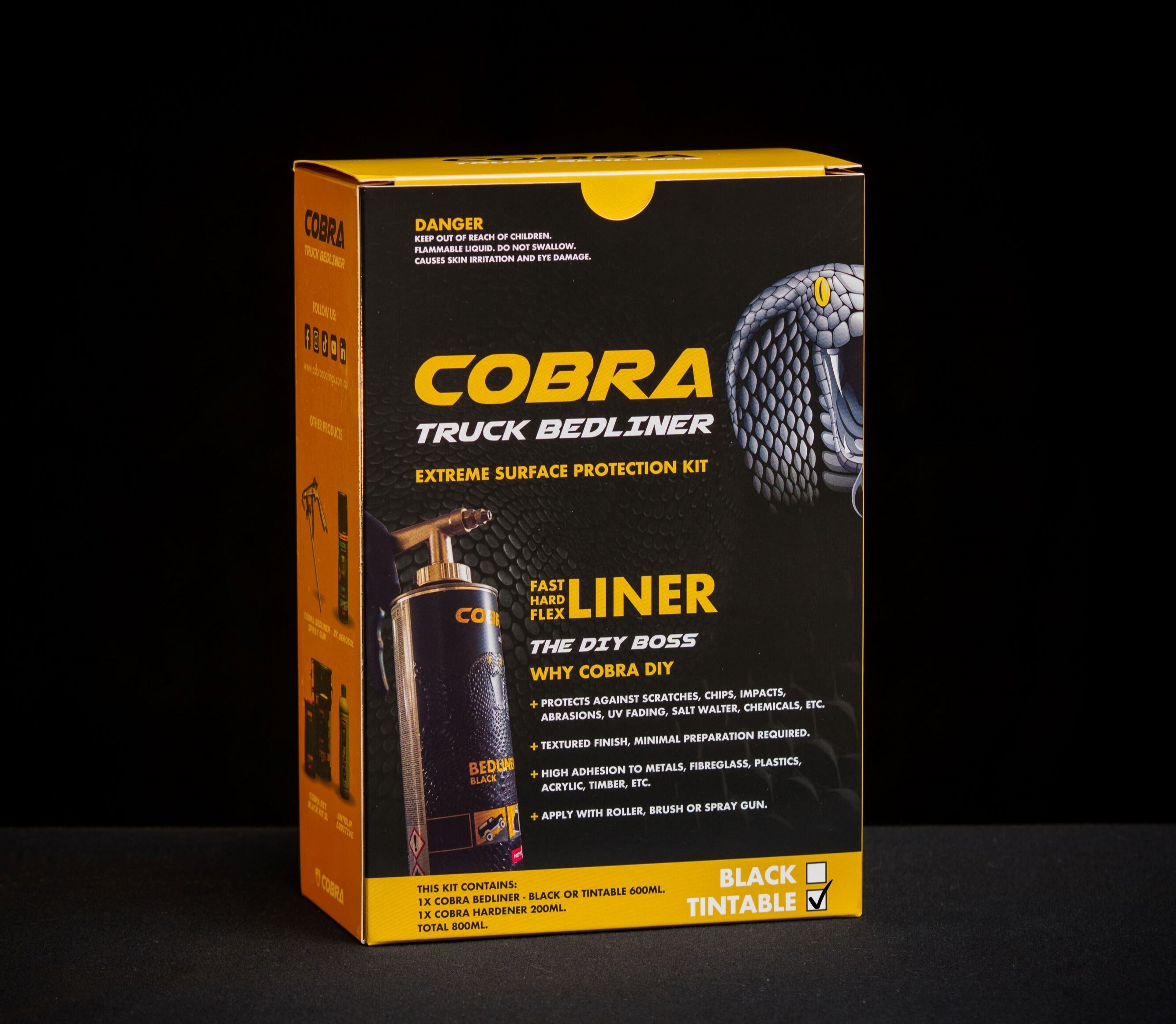 COBRA DIY TINTABLE KIT - 800ml – Cobra Coatings Au